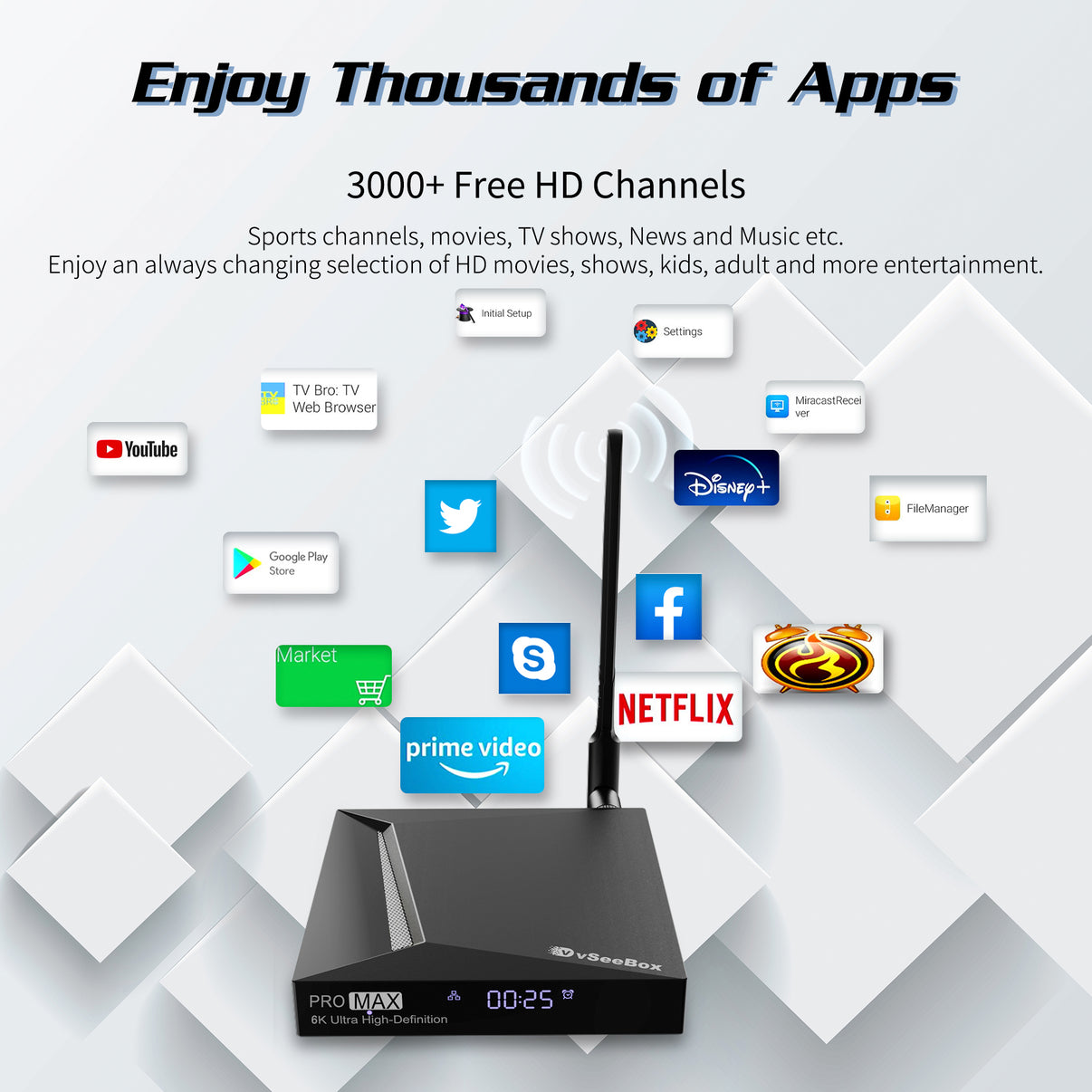 vSeeBox Pro Max: 2024 upgraded model with G31 Remote – vSeeOfficial